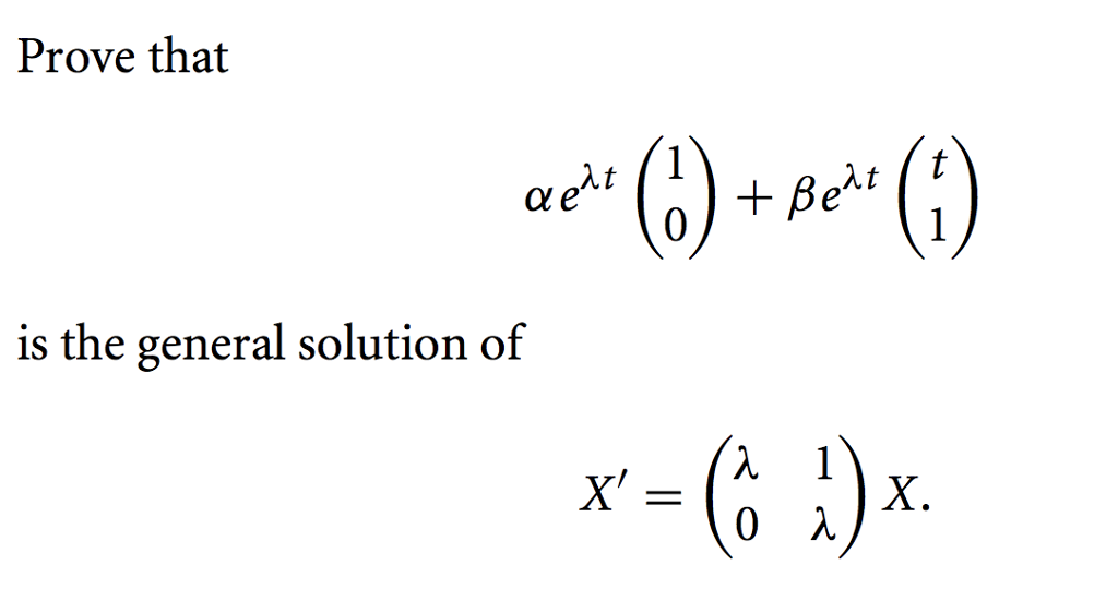 Solved Prove that is the general solution of | Chegg.com