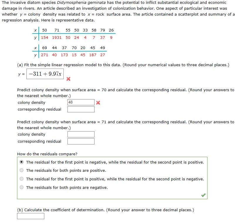 Solved The invasive diatom species Didymosphenia geminata | Chegg.com