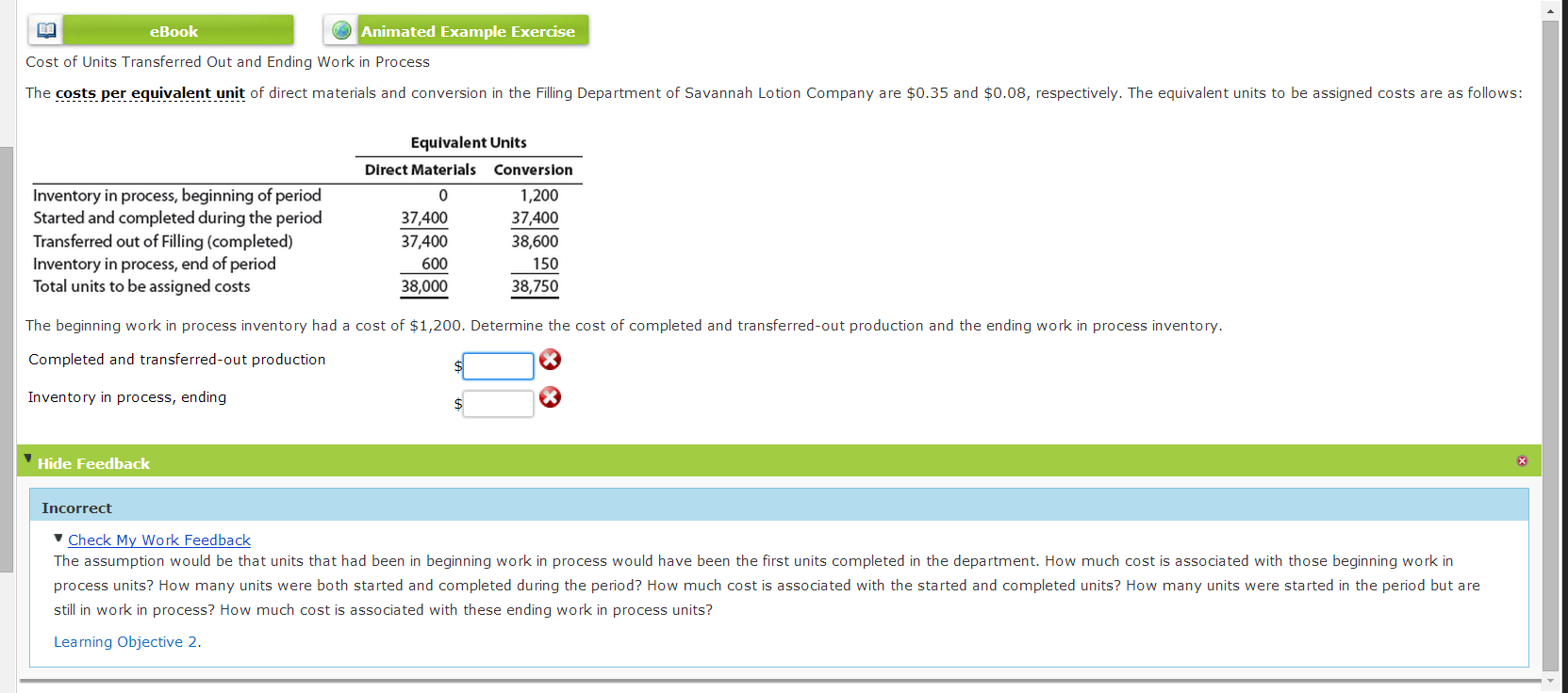 Solved Cost of Units Transferred Out and Ending Work in | Chegg.com