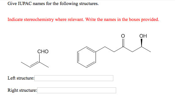Solved Give IUPAC names for the following structures. | Chegg.com