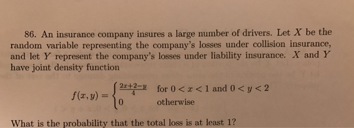 Solved An insurance company insures a large number of | Chegg.com