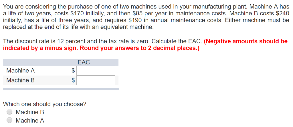 Solved You are considering the purchase of one of two | Chegg.com