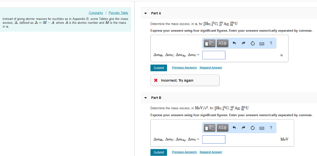 Solved Constants Periodic Table Part A Instead of giving | Chegg.com
