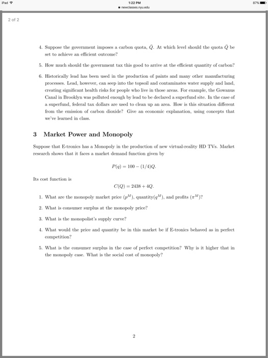 Solved 1 of 2 1 Short Answer Problems 1. Using a diagram | Chegg.com