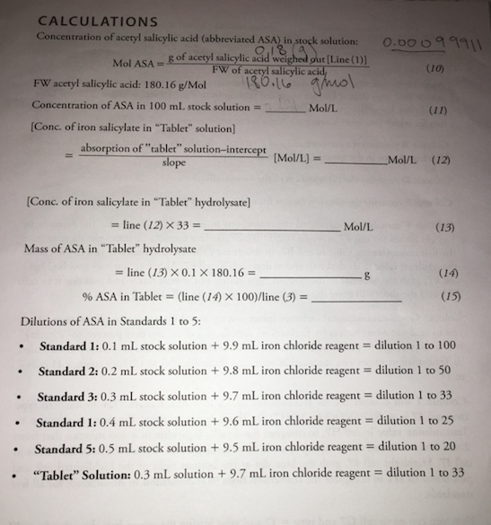 Solved I need help solving lines 10-15 on calculations | Chegg.com