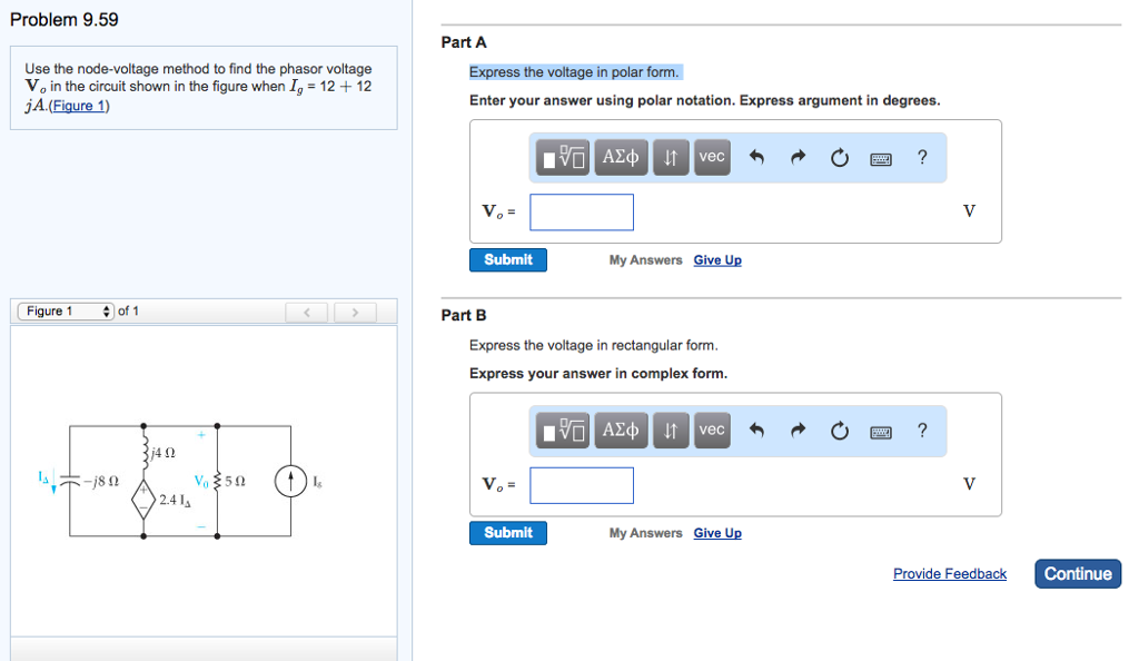 Solved Use the node-voltage method to find the phasor | Chegg.com
