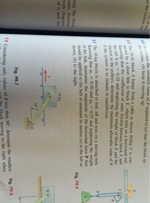 Solved Determine the smallest value of p required to a)start | Chegg.com