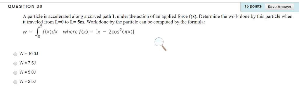 Solved A particle is accelerated along a curved path L under | Chegg.com