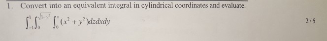 Solved Calculus 3 Problem The Answer Is Given On The 9022