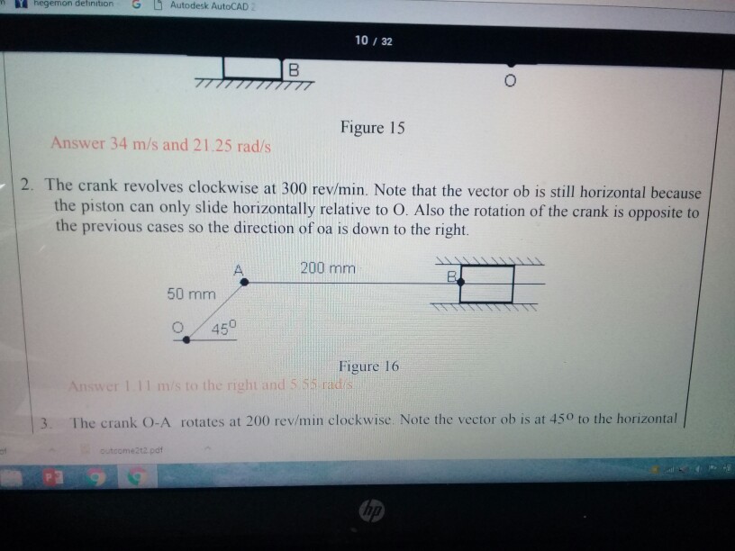 Solved hegemon definition G Autodesk AutoCAD 10/ 32 Figure | Chegg.com