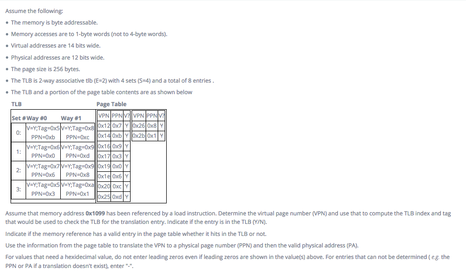 Solved Assume the following . The memory is byte | Chegg.com