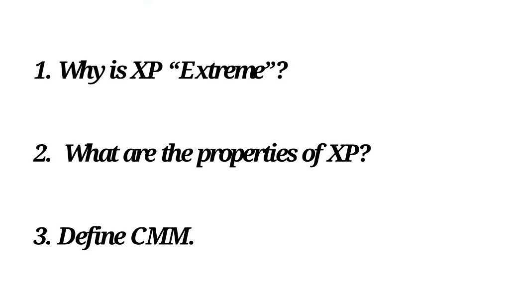 Solved 1. Wiy is XP "Extreme"? 2. What are the properties of | Chegg.com