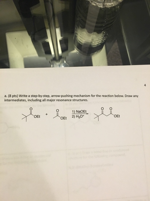 Solved Write a step-by-step, arrow-pushing mechanism for the | Chegg.com