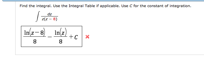 Solved Find the integral. Use the Integral Table if | Chegg.com