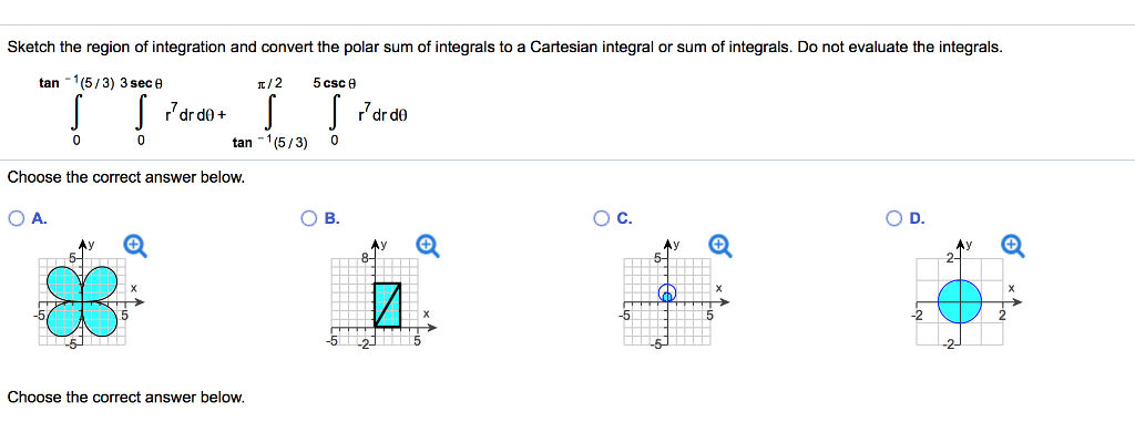 Solved Sketch the region of integration and convert the | Chegg.com