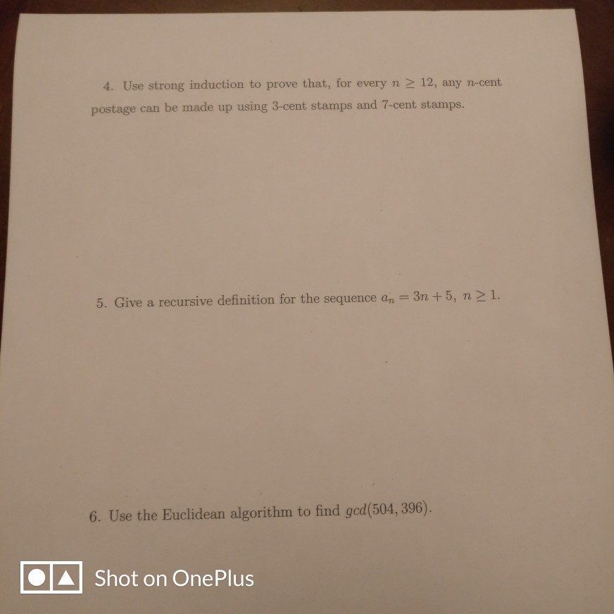 Solved 4. Use strong induction to prove that, for every n 2 | Chegg.com