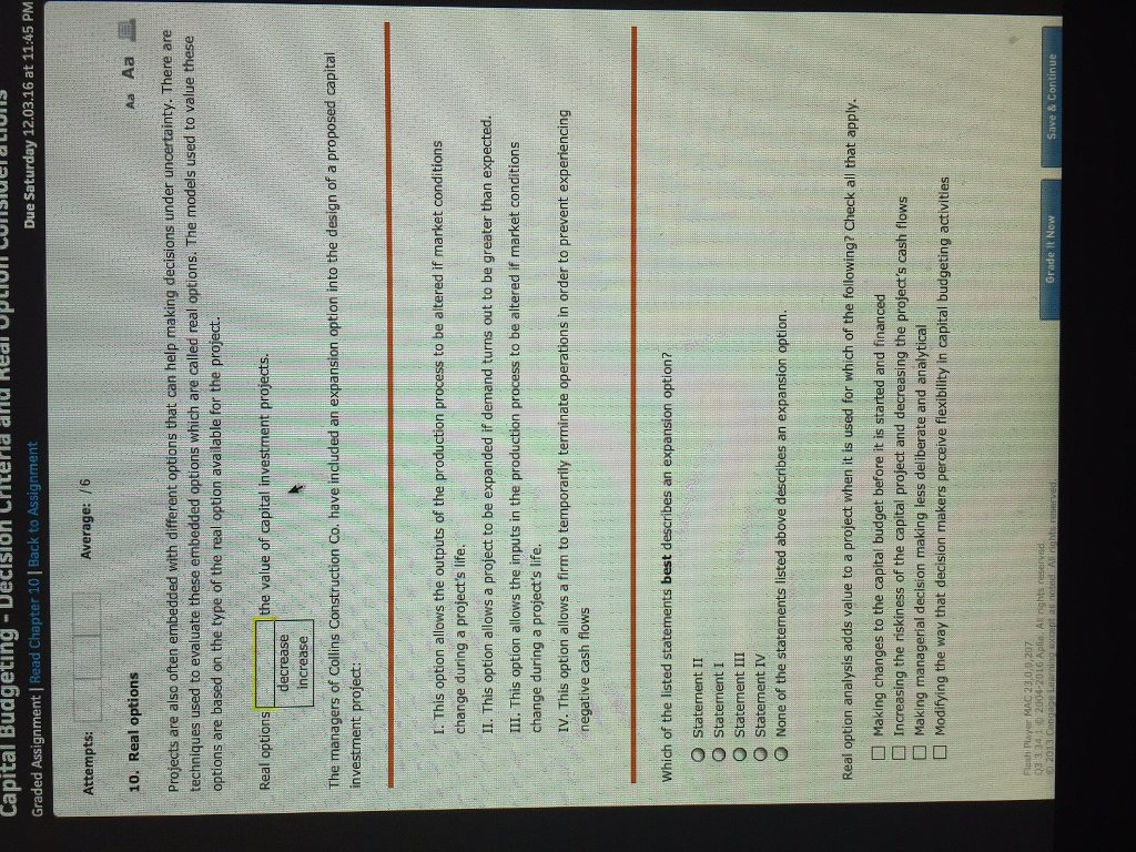 Solved Real options Projects are also often embedded with | Chegg.com
