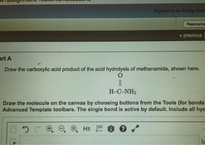 Solved Draw the carboxylic acid product of the acid | Chegg.com