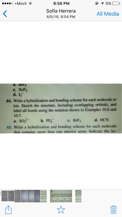 Solved Write A Hybridization And Bonding Scheme For Each