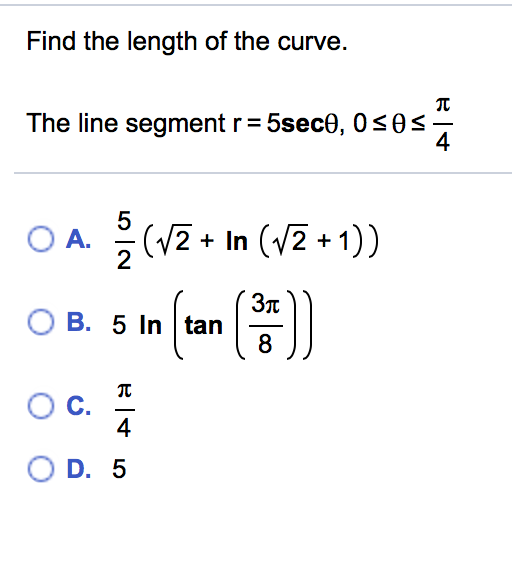 Solved Find the length of the curve. The line segment r = | Chegg.com