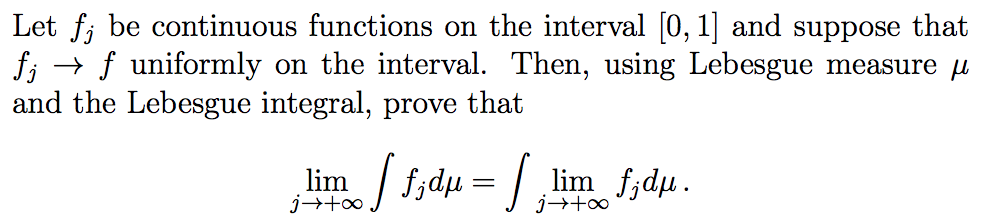 Solved Let fj be continuous functions on the interval [0, 1] | Chegg.com