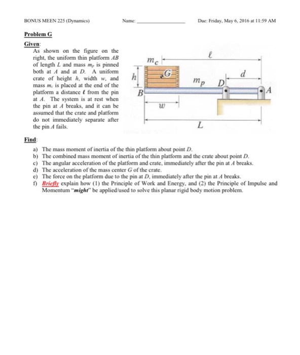 Solved As shown on the figure on the right, the uniform thin | Chegg.com