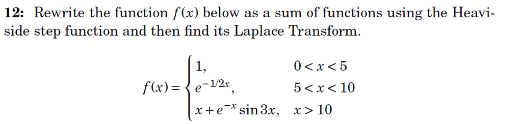 Solved Rewrite the function f(x) below as a sum of functions | Chegg.com