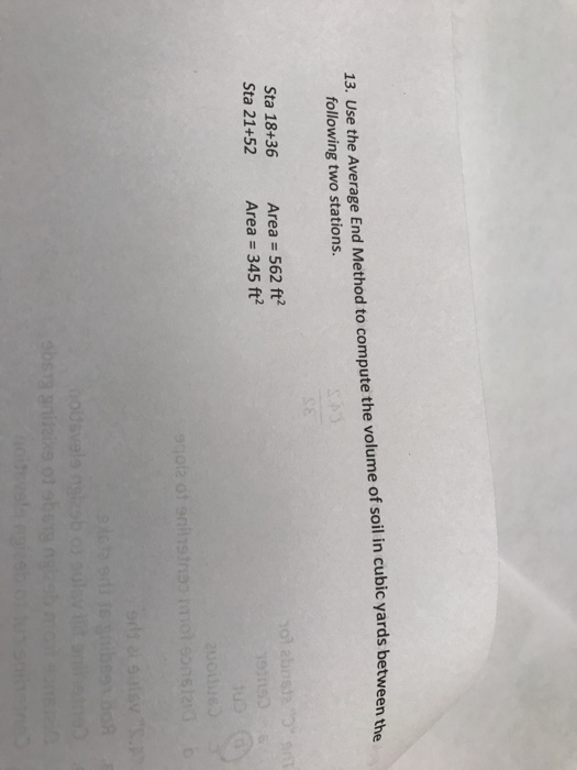 Solved Use the Average End Method to compute the volume of | Chegg.com