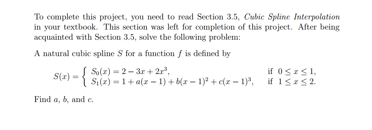 To complete this project, you need to read Section | Chegg.com