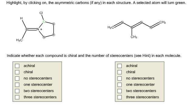 Solved highlight by clicking on the asymmetric carbons (if | Chegg.com