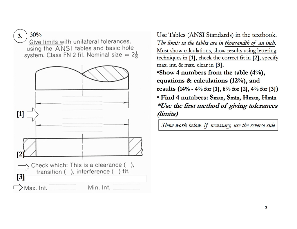 Solved Give limits with unilateral tolerances, using the | Chegg.com