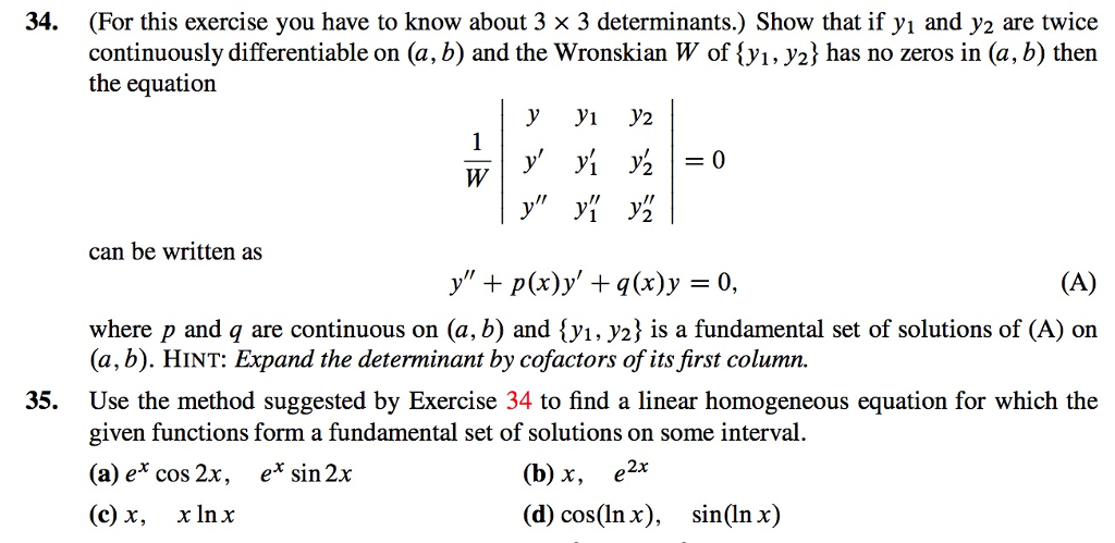 Solved I need help with 35 (b) and (c) I need help with | Chegg.com