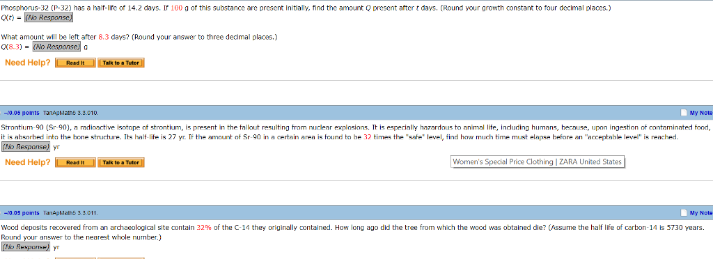 Solved Phosphorus-32 (P-32) has a half-lfe of 14.2 days. If | Chegg.com
