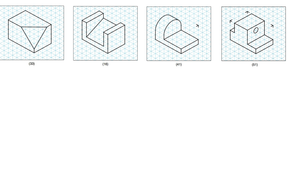 Solved Create the following shapes using AUTOCAD, take each | Chegg.com