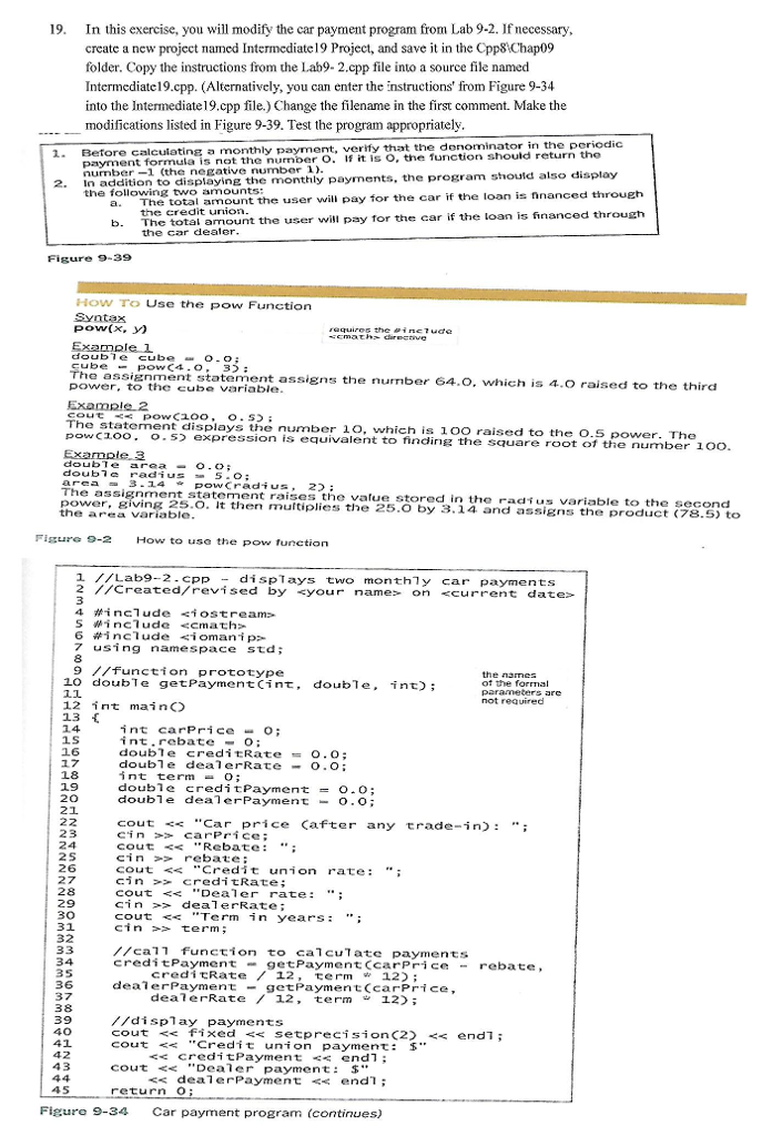 Solved I am in intro to c++ and I'm lost on this homework | Chegg.com