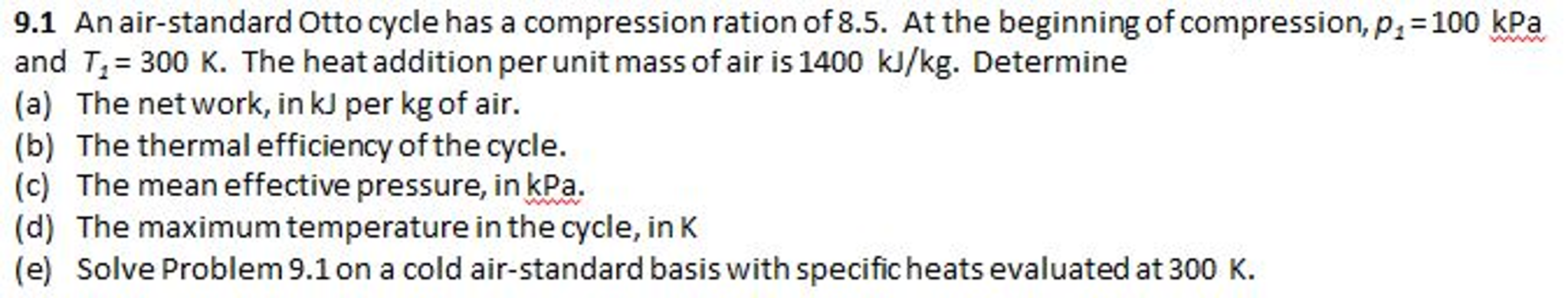 Solved An air-standard Otto cycle has a compression ration | Chegg.com