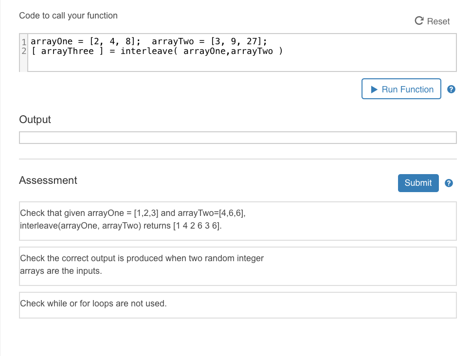 Solved Interleave Write a function called interleave to | Chegg.com