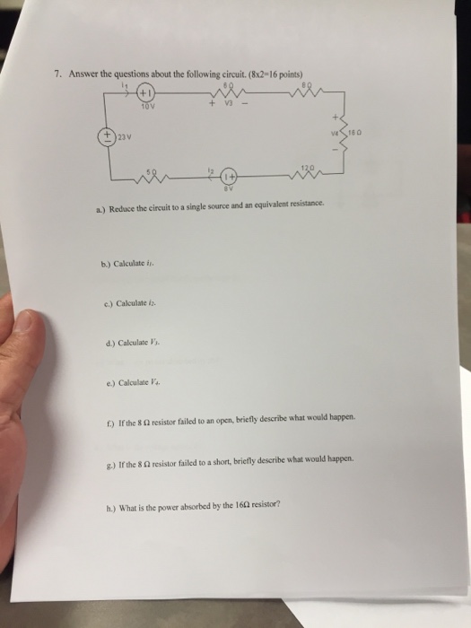 Solved Answer the questions about the following circuit. | Chegg.com