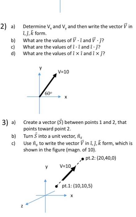 Solved Determine V_x and V_y and then write the vector V in | Chegg.com
