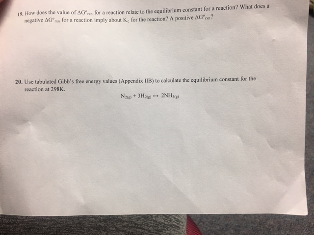 Solved How does the value of delta G degree_rxn for a | Chegg.com