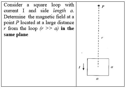 Solved Consider a square loop with current I and side length | Chegg.com