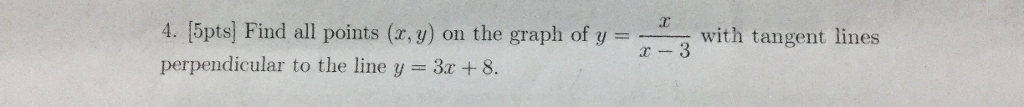 Solved 4. 5pts] Find all points (x, y) on the graph of y | Chegg.com
