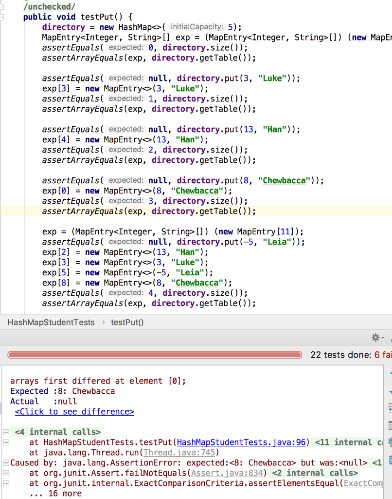 Java HashMap Put Method Implementation My Code Chegg