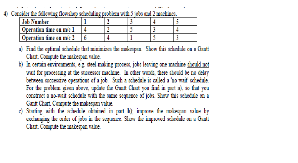 Solved Consider the following flow scheduling problem with 5 | Chegg.com