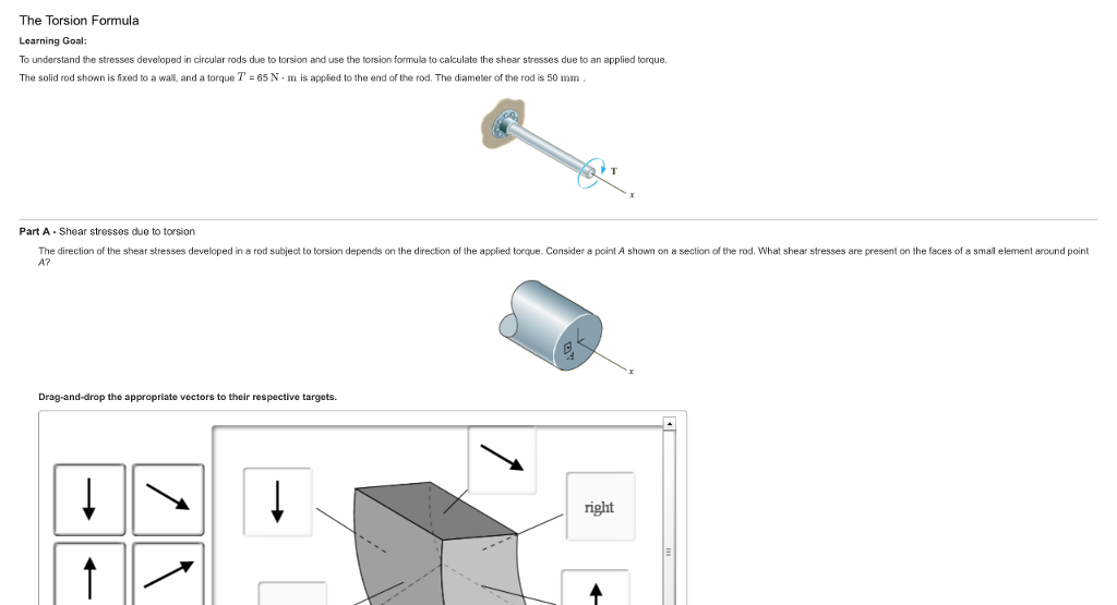 Solved The Torsion Formula Learning Goal: To understand the | Chegg.com