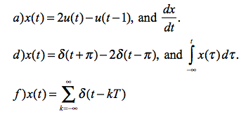 Solved Write a Matlab Code and show the plot for each of the | Chegg.com