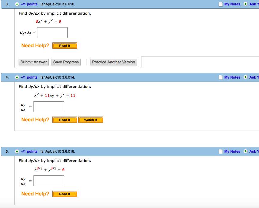 Solved 1 7 Points Tanapcalc10 3 6 002 My Notes Ask
