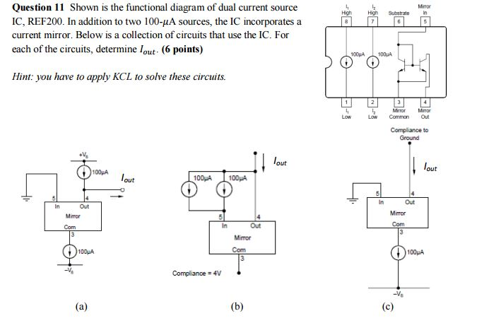 Shown is the functional diagram of dual current | Chegg.com