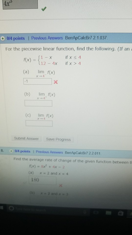Solved For the piecewise linear function, find the | Chegg.com