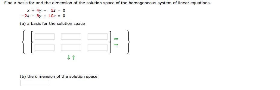 Solved Find a basis for and the dimension of the solution | Chegg.com